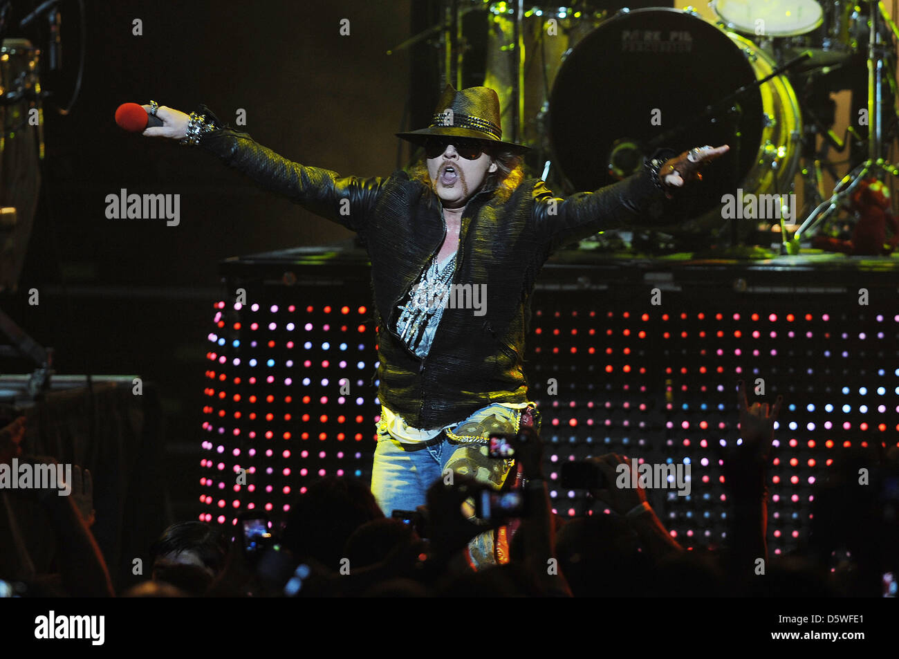 Axl Rose Guns N' Roses perform at the Fillmore Miami Beach Miami Beach ...