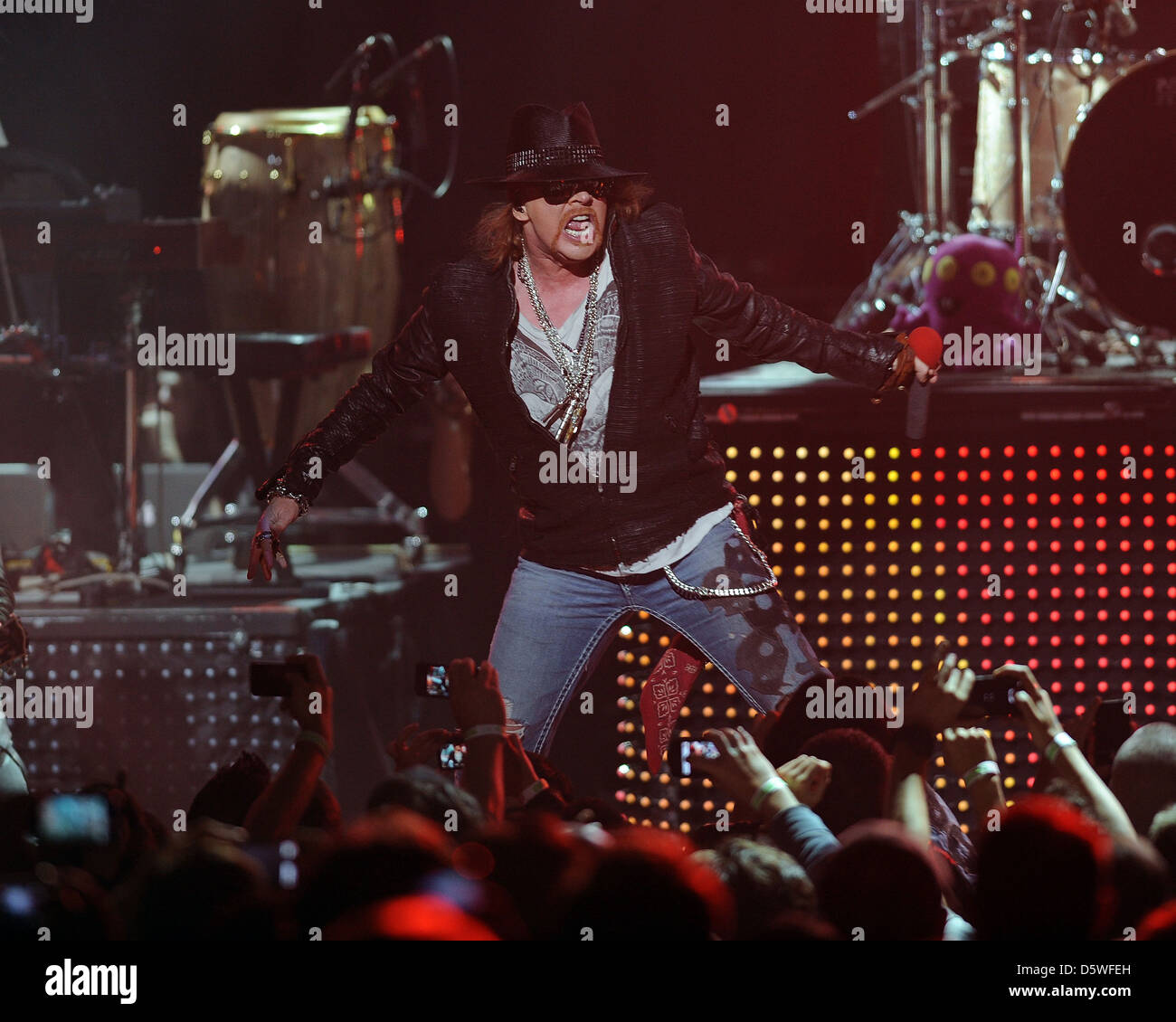 Axl Rose Guns N' Roses perform at the Fillmore Miami Beach Miami Beach ...