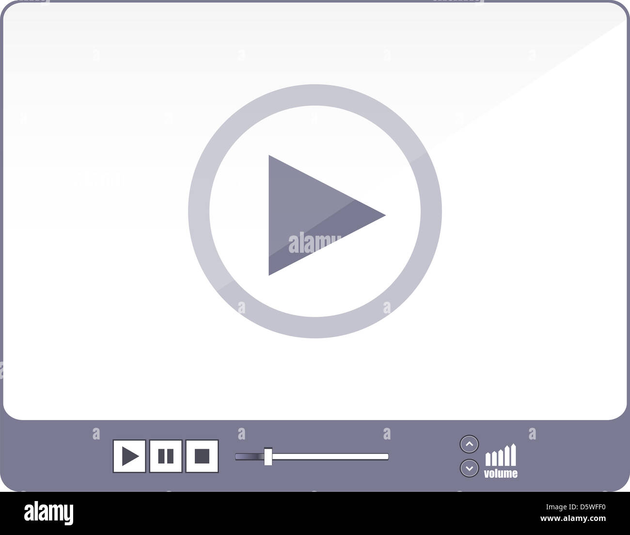 Media player interface Stock Photo - Alamy