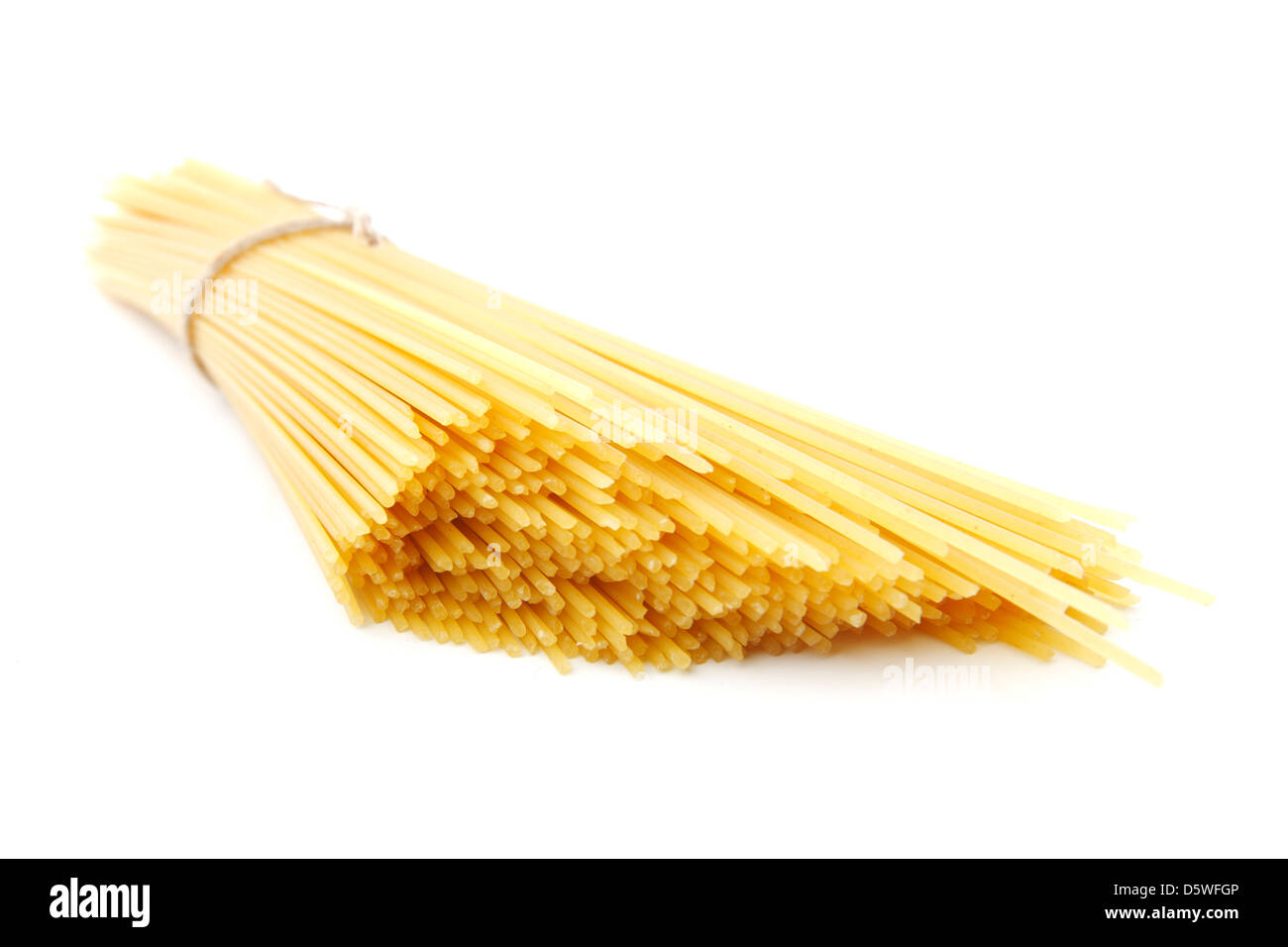 Dry spaghetti isolated on white background Stock Photo - Alamy