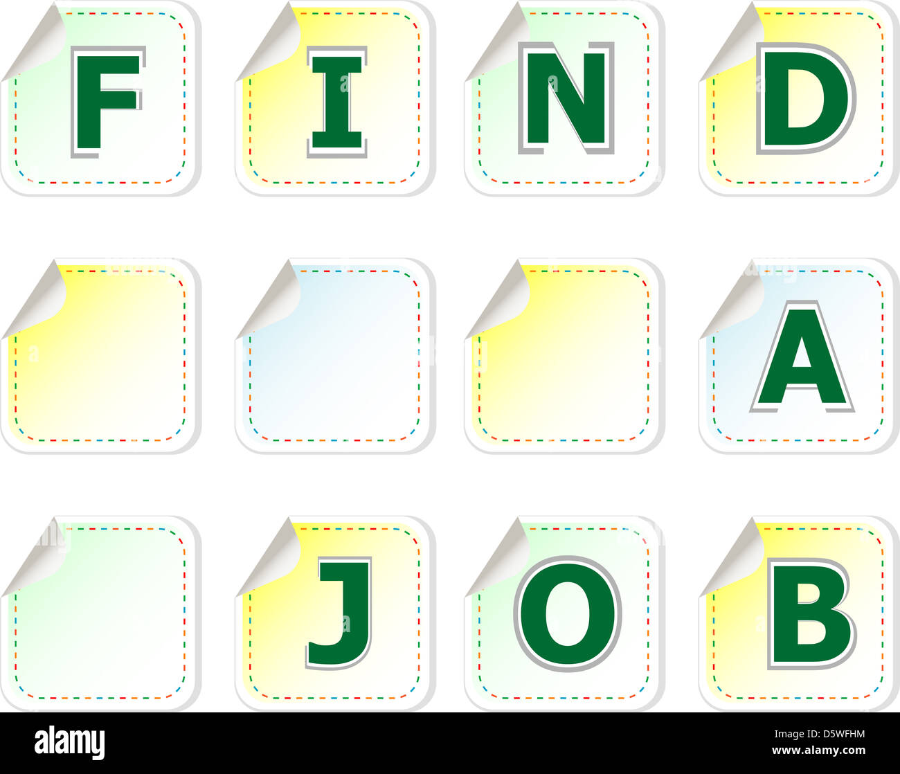 Set of words hi-res stock photography and images - Alamy