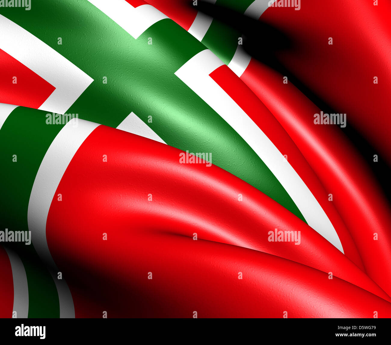 Flag of Bornholm. Close Up Stock Photo - Alamy