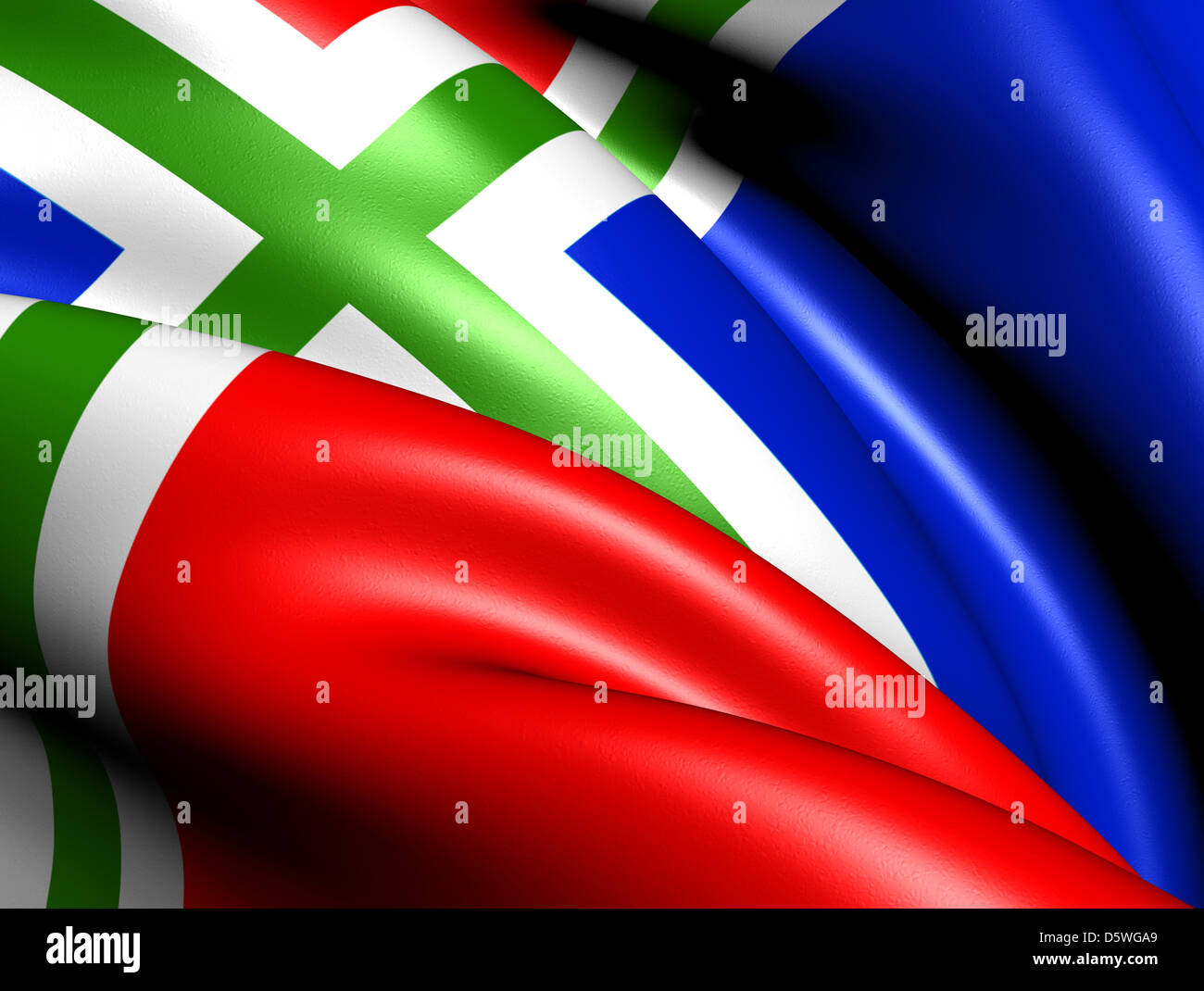 Flag of Groningen Stock Photo - Alamy