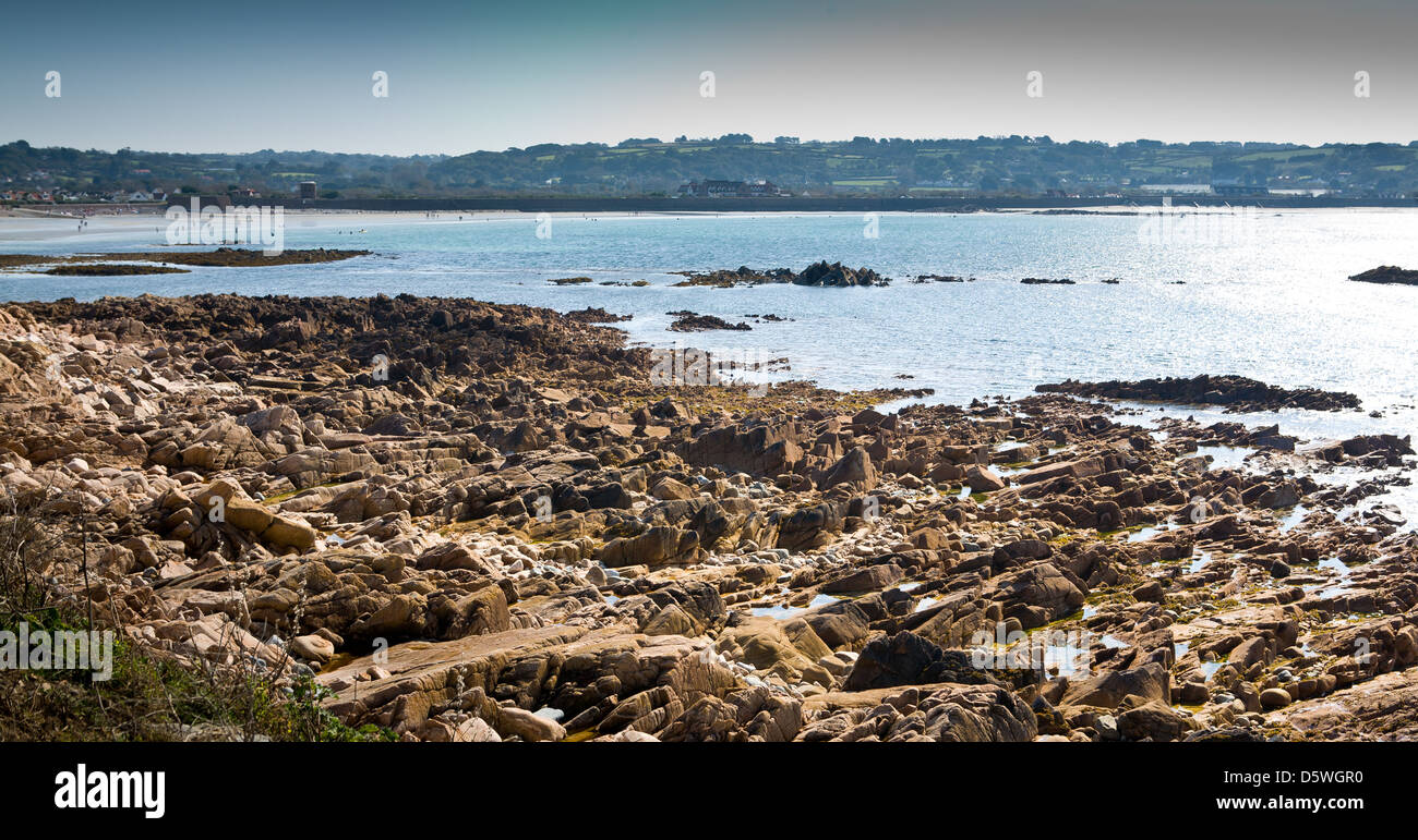The coastal scene of Guernsey in the Channel Islands Stock Photo - Alamy