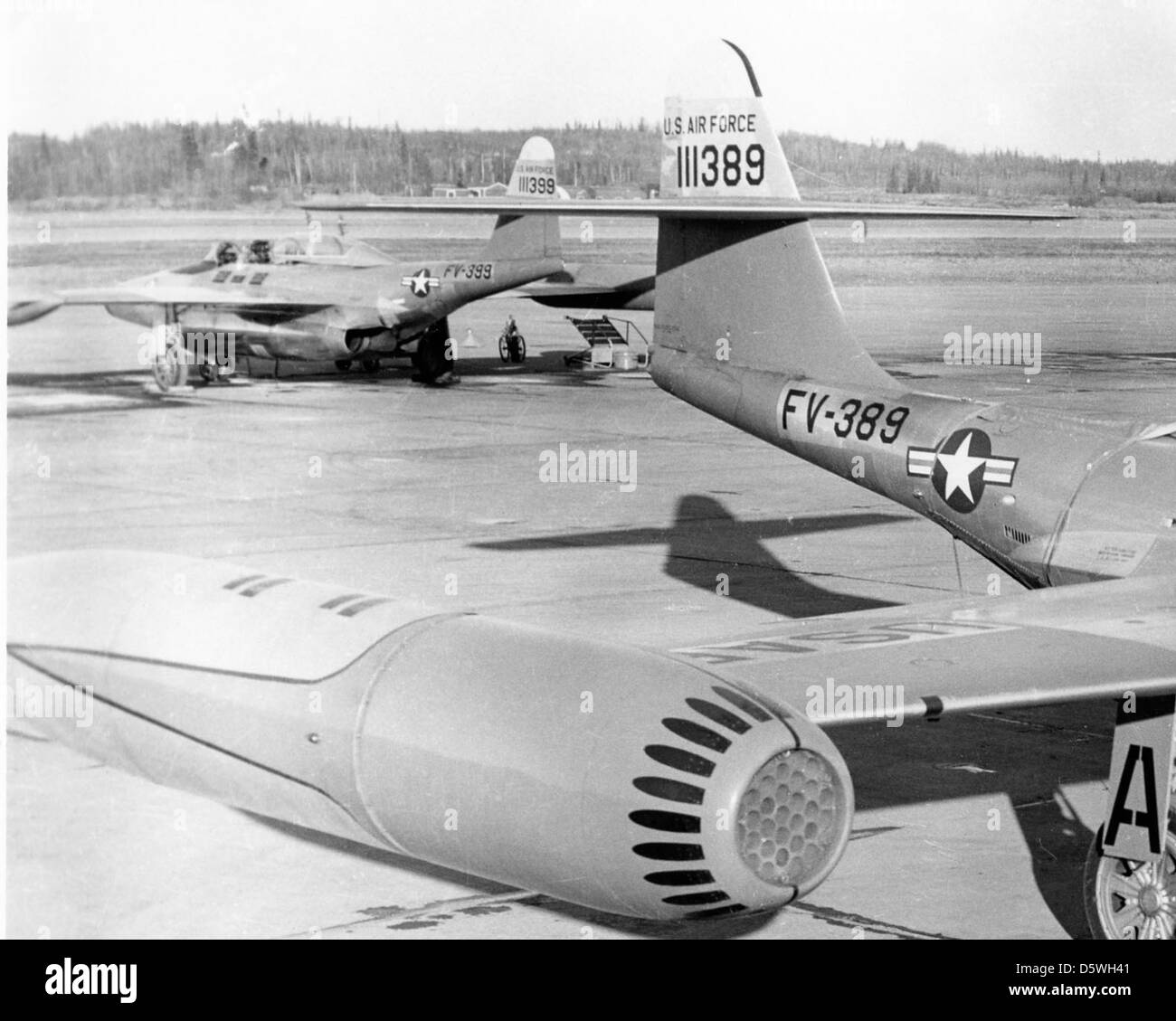 Northrop F-89D-25-NO "Scorpion" of the 64th FIS, Paine AFB Stock Photo ...