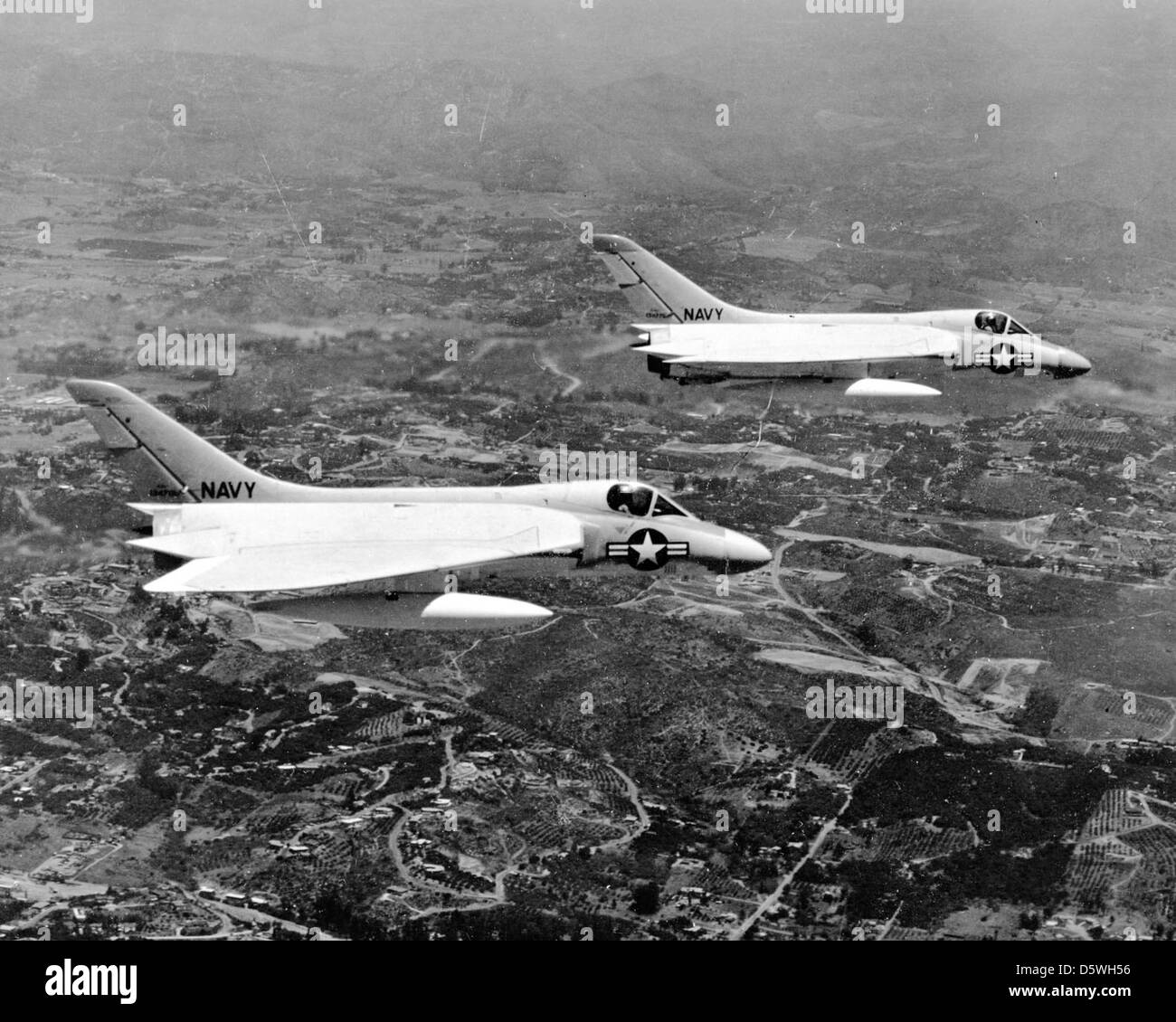 The Douglas F4D 'Skyray' was a carrier-based fighter jet used by the U ...