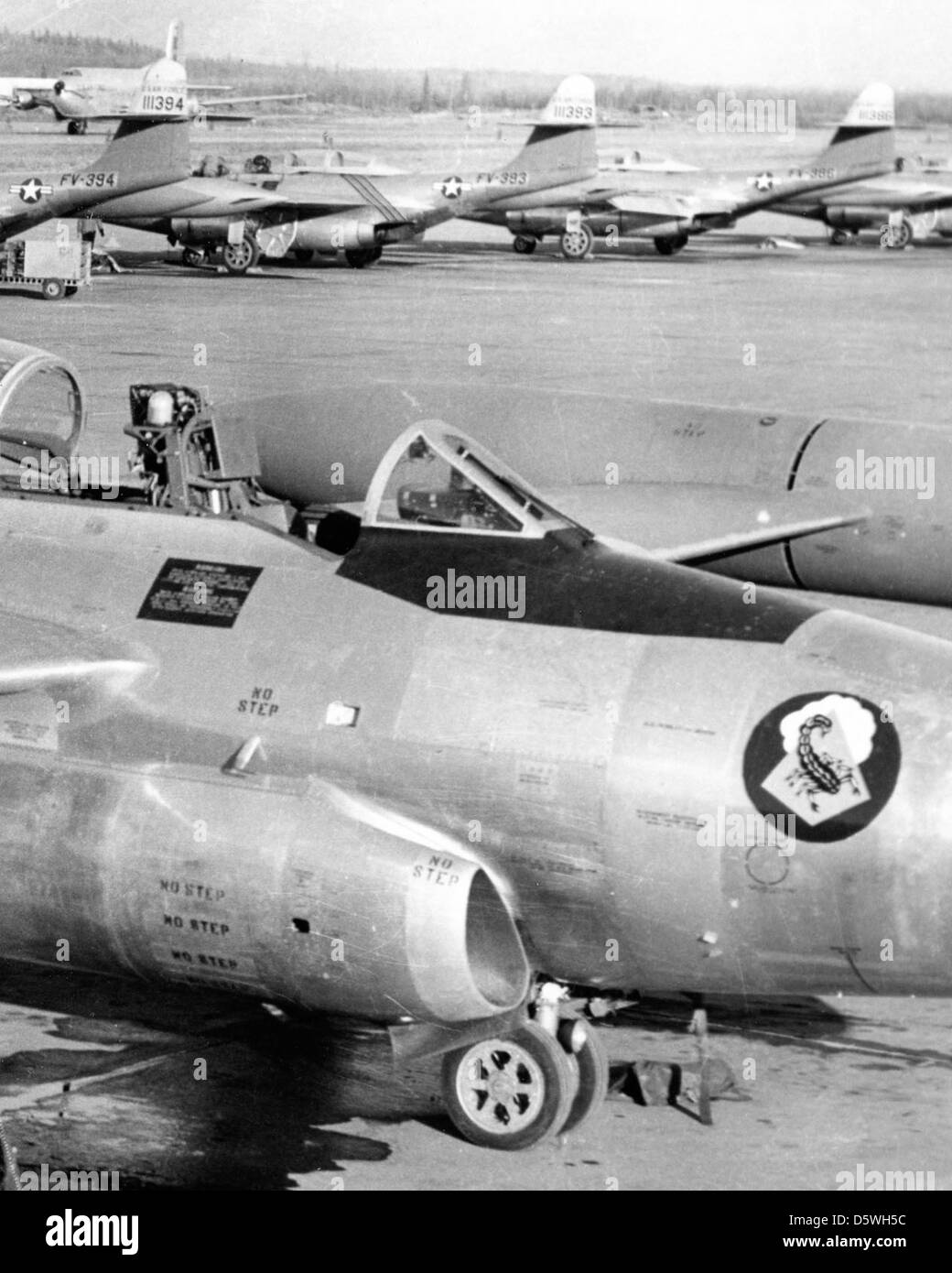 Northrop F-89D-25-NO "Scorpion" of the 64th FIS, Paine AFB Stock Photo ...