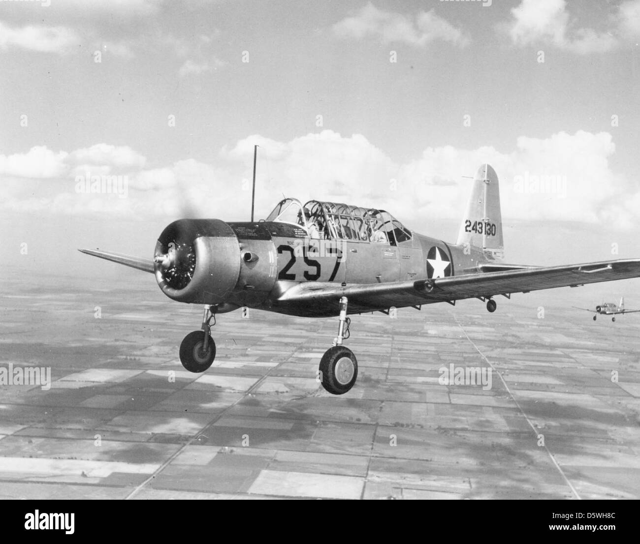 The Vultee BT-13A 'Valiant' was a U.S. Army Air Forces trainer aircraft ...