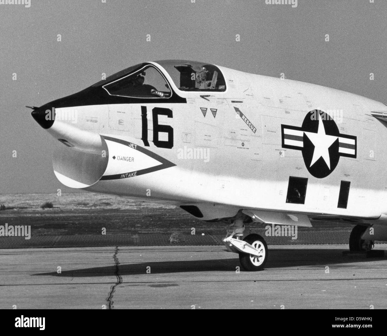 The Vought F8U-1P Crusader of VMCJ-11 was a reconnaissance variant of ...