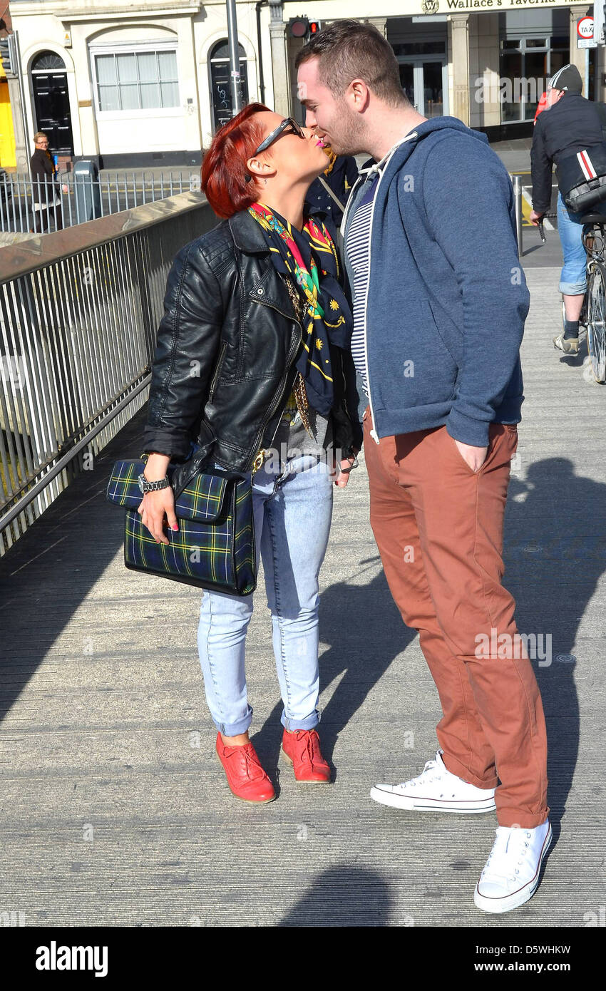 X Factor' Belle Amie band member Rebecca Creighton and boyfriend Glen ...