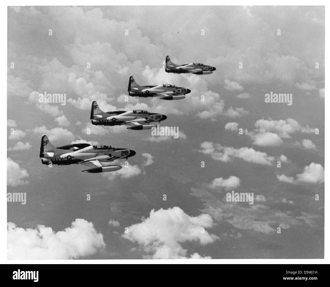 The Lockheed T2V-1 Sea Star, a trainer aircraft used by the U.S. Navy ...