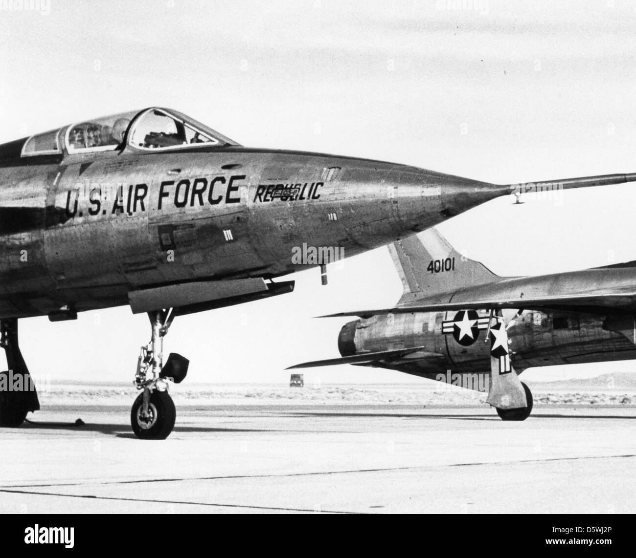 Republic F-105B-1-RE "Thunderchief Stock Photo - Alamy