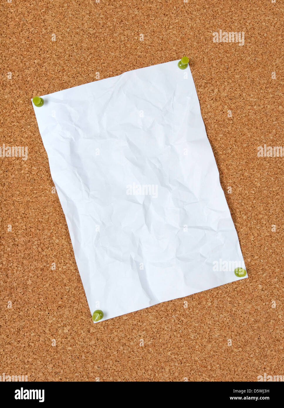 Board With Sheet Of Paper Pinned High Resolution Stock Photography and ...
