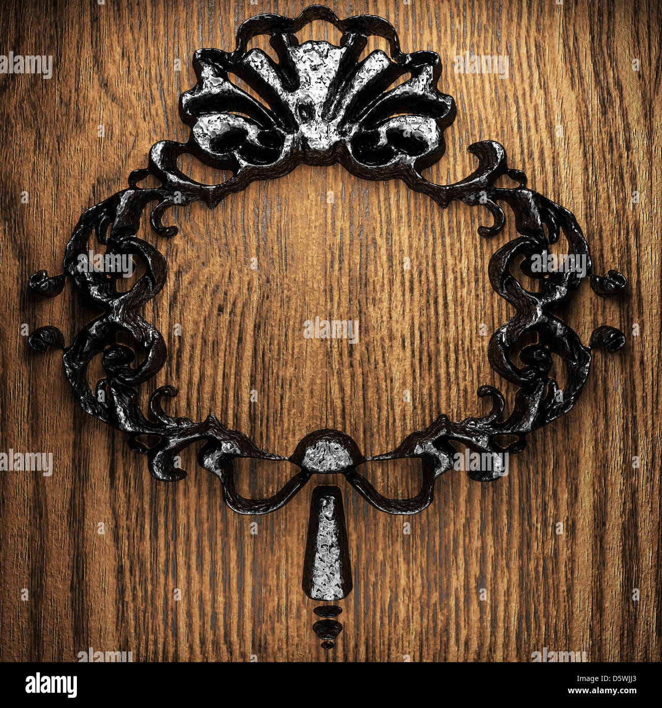 vintage iron frame Stock Photo - Alamy