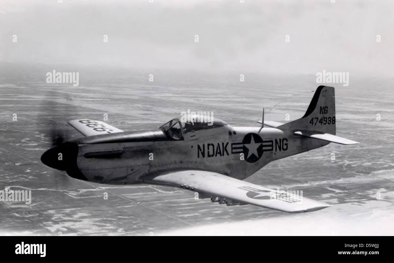 A North American F-51D Mustang of the 119th Fighter Wing, 178th Fighter ...