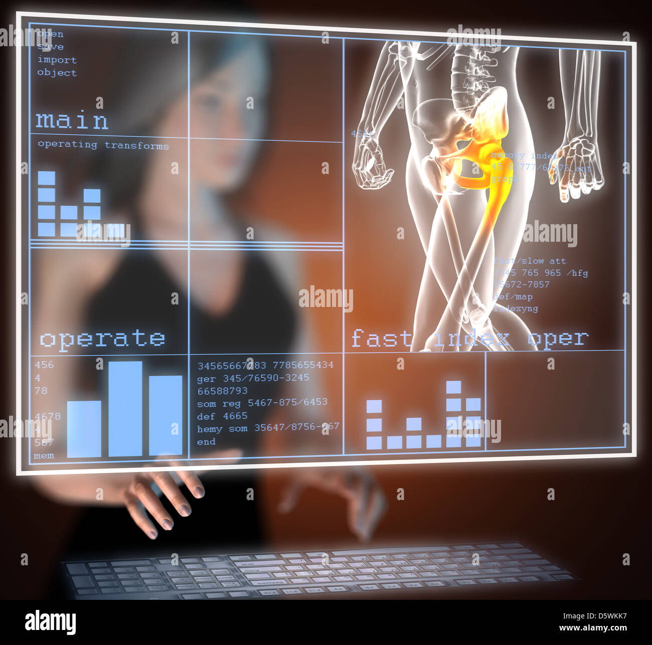 Human hologram hi-res stock photography and images - Alamy