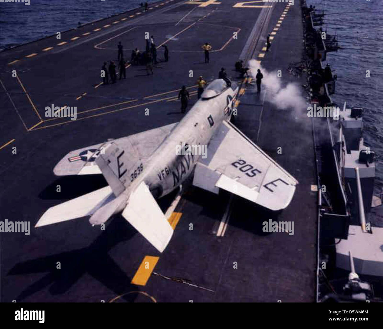 McDonnell F3H-2N "Demon" of VF-61 "Jolly Rogers" aboard the USS ...