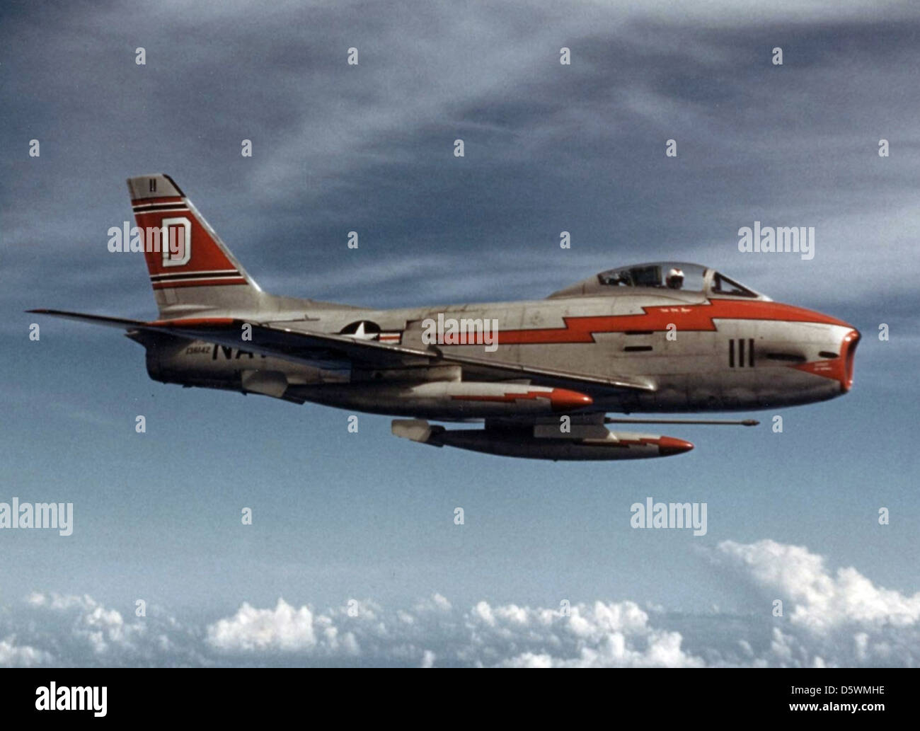 North American FJ-3M "Fury" of FS VF-121 "Peacemakers", 1957 Stock ...