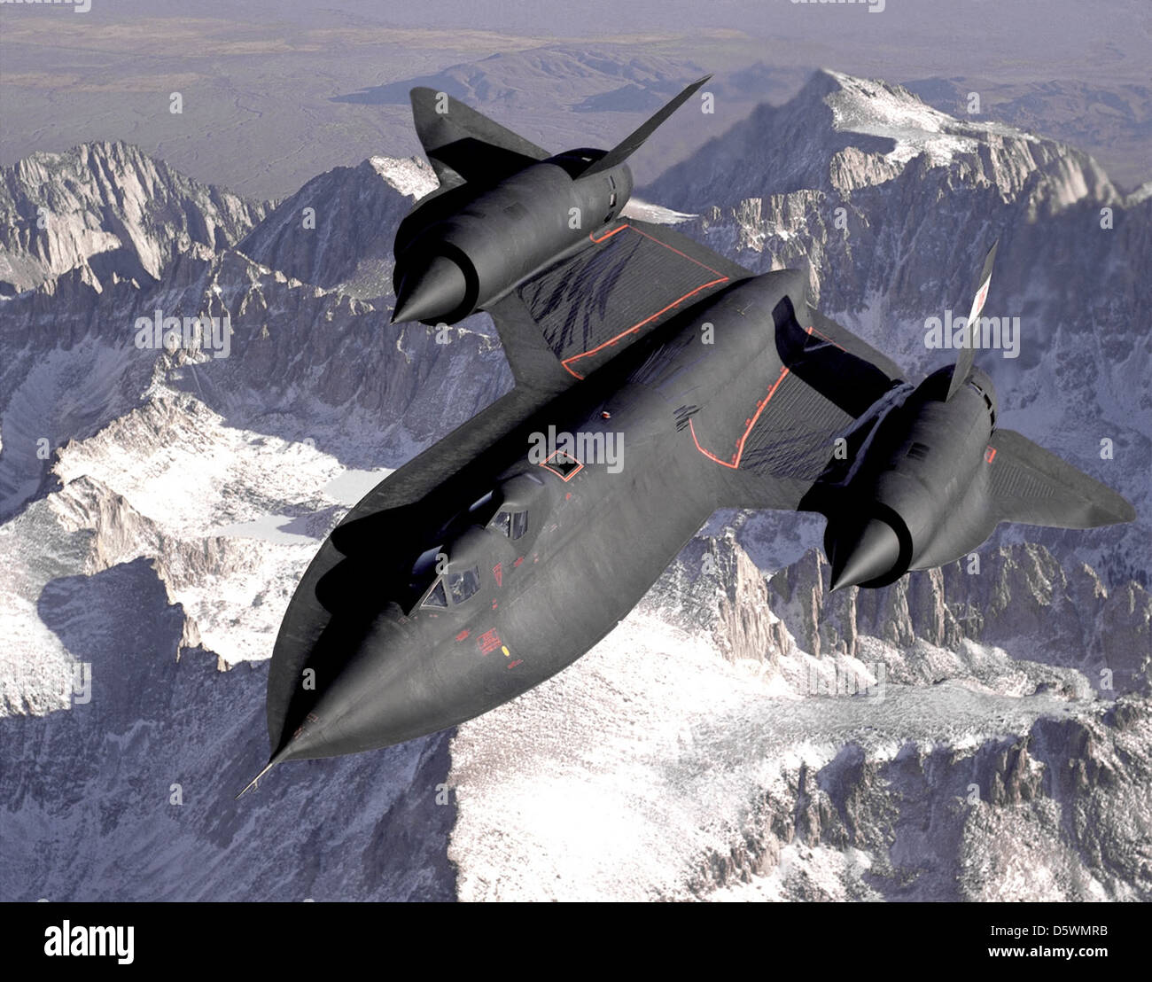 NASA's Lockheed SR-71B Blackbird, a high-speed reconnaissance aircraft ...