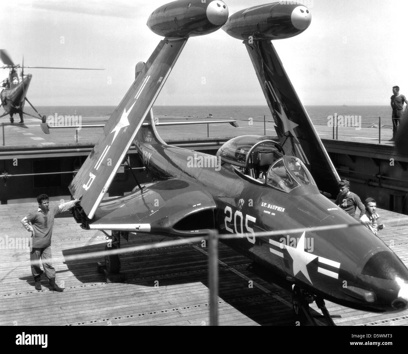 The McDonnell F2H-2 Banshee was a carrier-based fighter aircraft used by the U.S. Navy during ...
