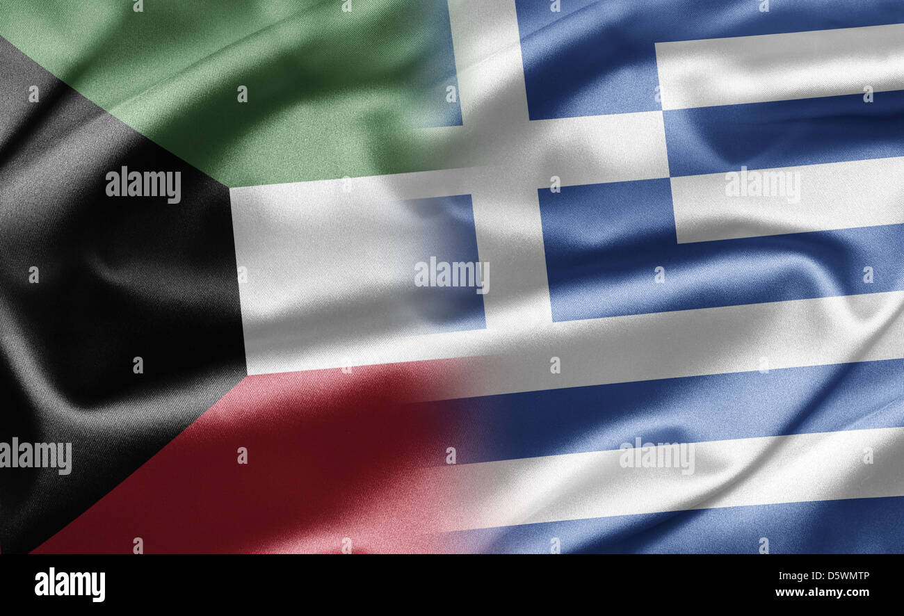 Kuwait greece flag hi-res stock photography and images - Alamy