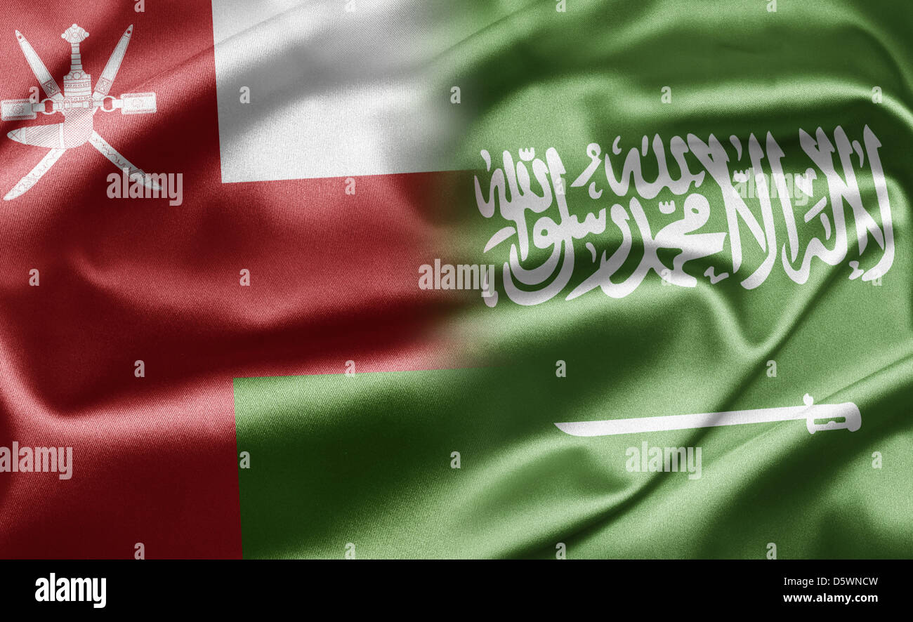 Oman saudi arabia flag hi-res stock photography and images - Alamy