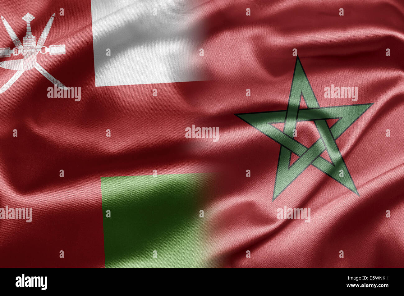 Morocco oman flag hi-res stock photography and images - Alamy