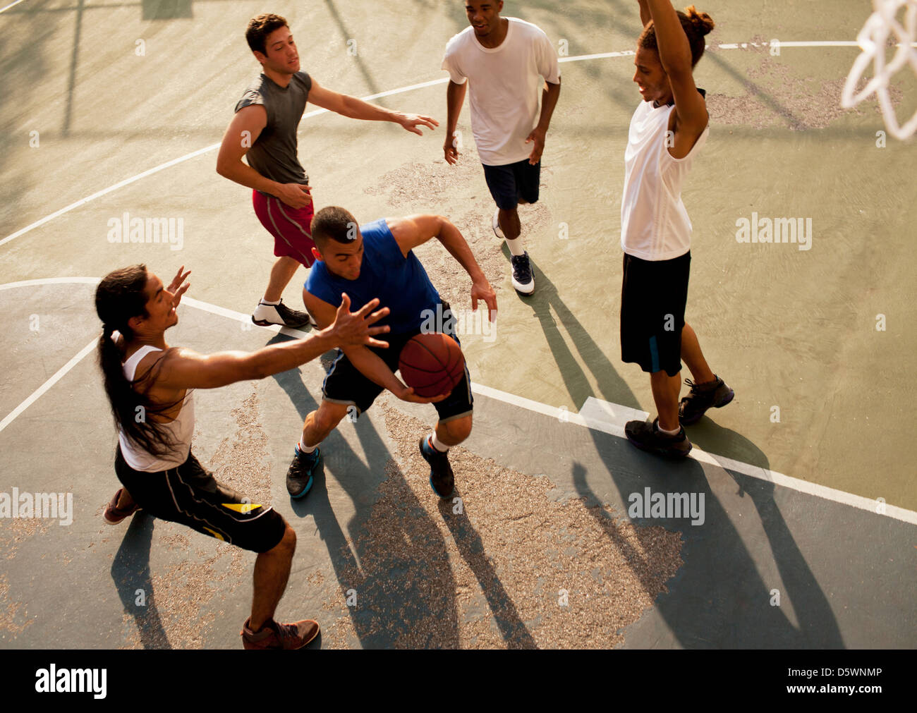 Basketball player bouncing ball african hi-res stock photography and ...