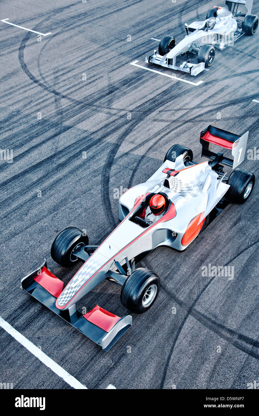 Car race track start line hi-res stock photography and images - Alamy