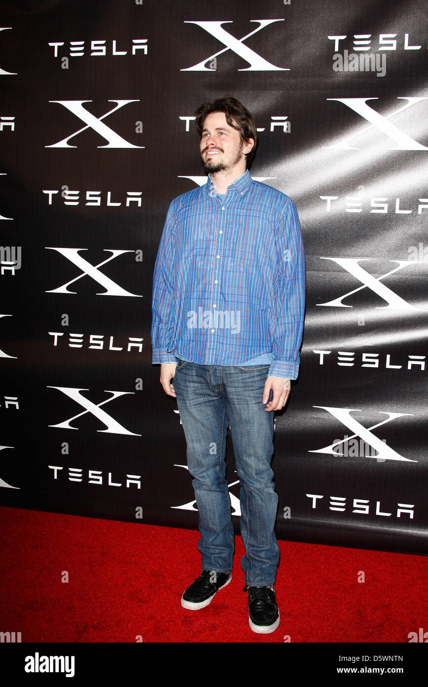 Jason Ritter Tesla Worldwide Debut of Model X - Arrivals Los Angeles ...