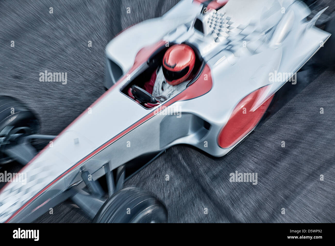 Race car driving on track Stock Photo - Alamy