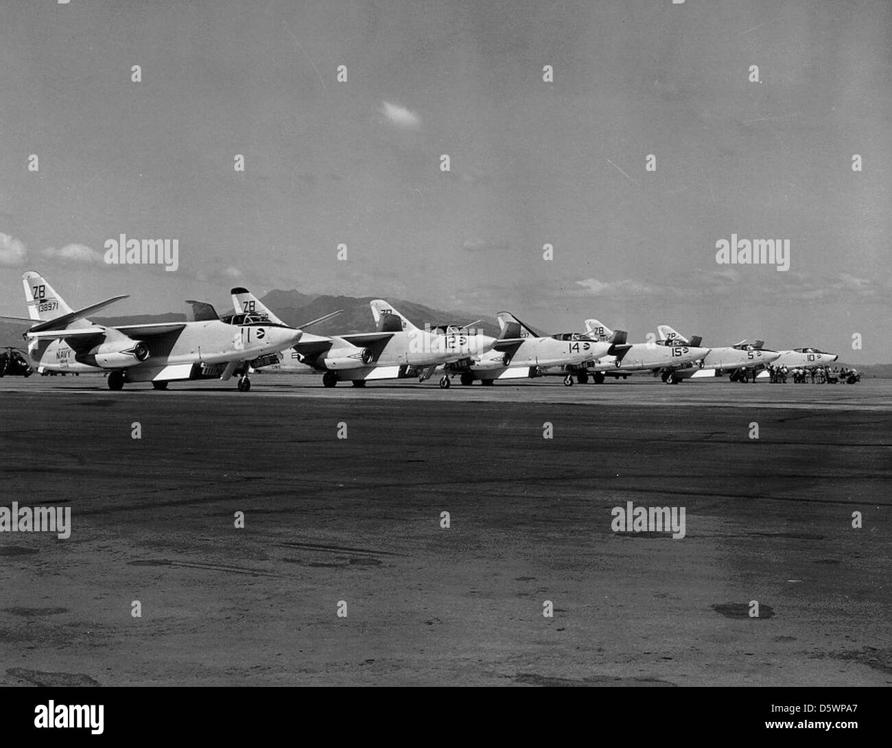Douglas A3D-2 "Skywarrior" of VAH-4, redesignated VAQ-131 Stock Photo ...