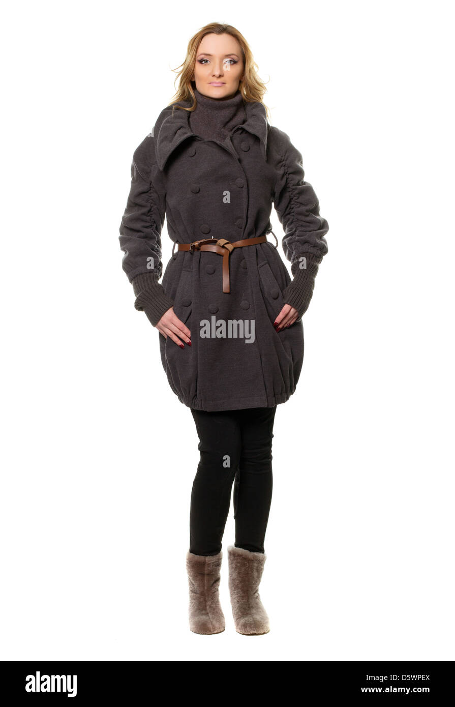Coat boots sweater hi-res stock photography and images - Alamy