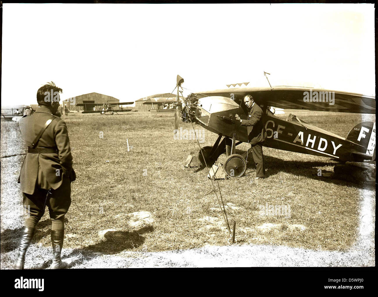The Avionette Monoplace Albert TE-1, an early French monoplane, is ...