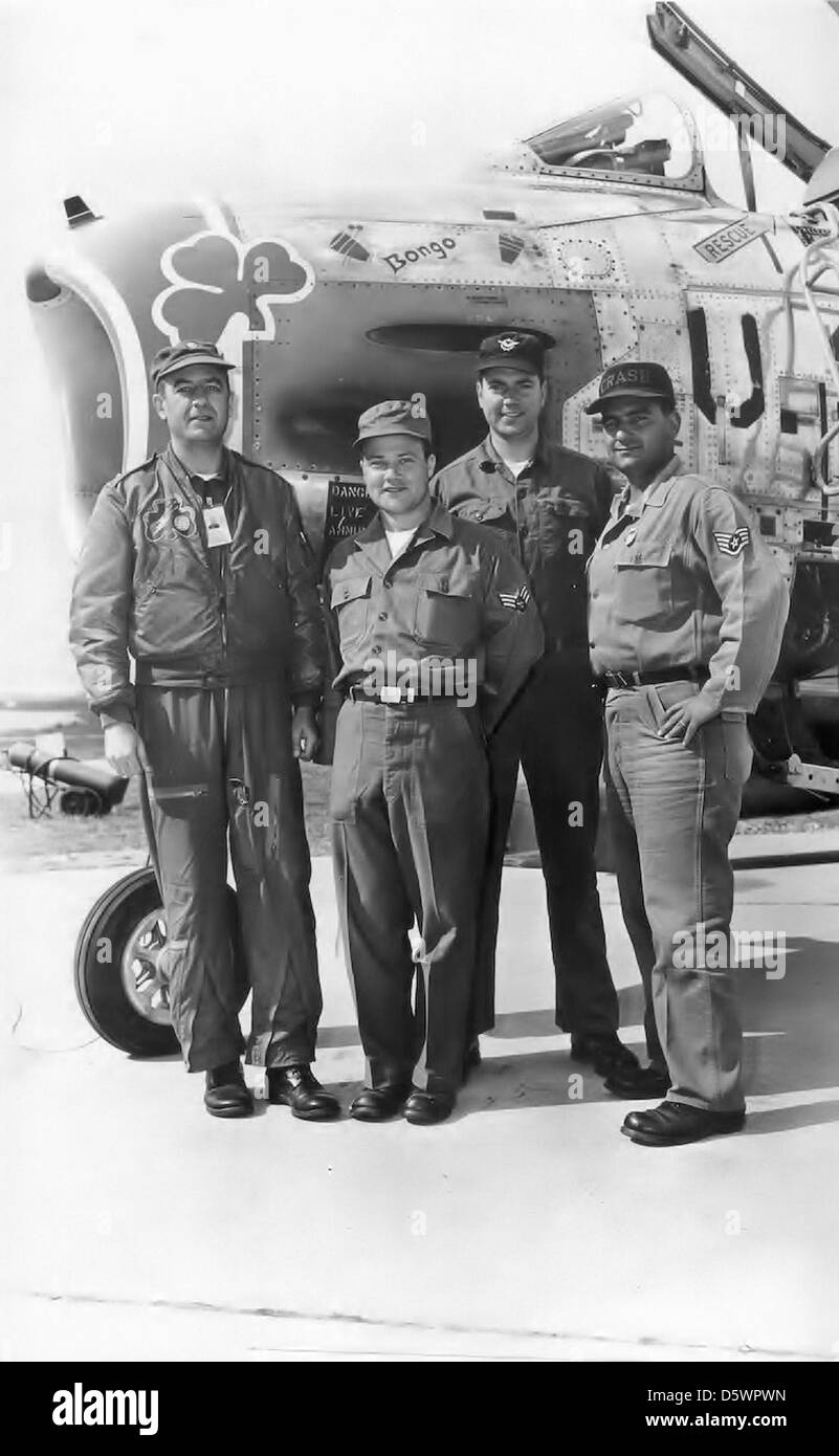 The North American F-86H Sabre, operated by the 101st Fighter ...