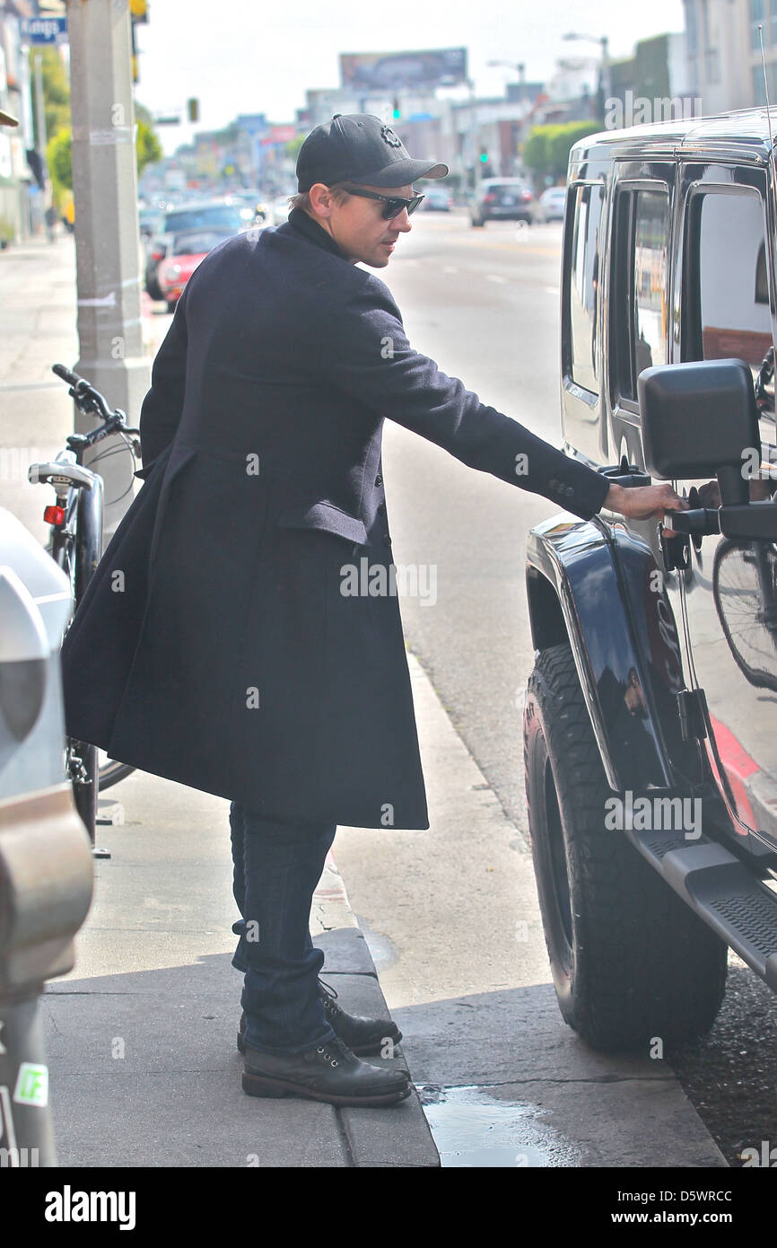Jeremy Renner out and about in West Hollywood Los Angeles, California ...
