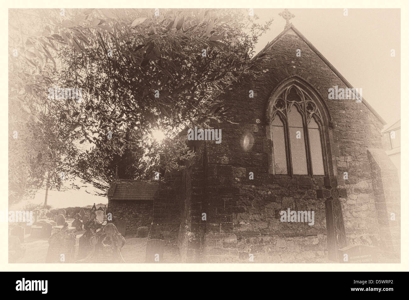 St John the Baptist Church in Penmaen, located on the Gower Peninsula ...