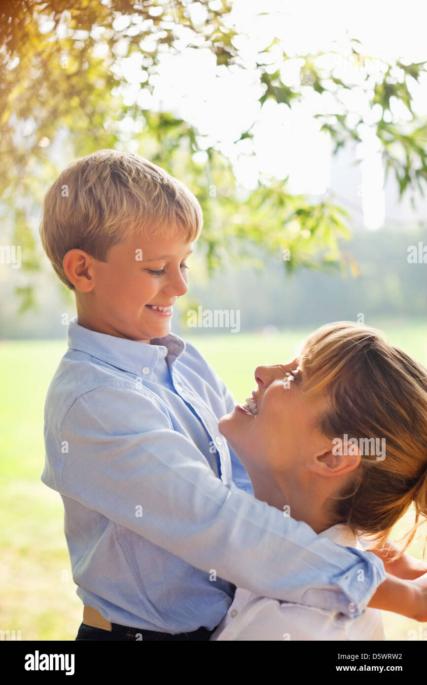 Profile portrait father son hi-res stock photography and images - Alamy