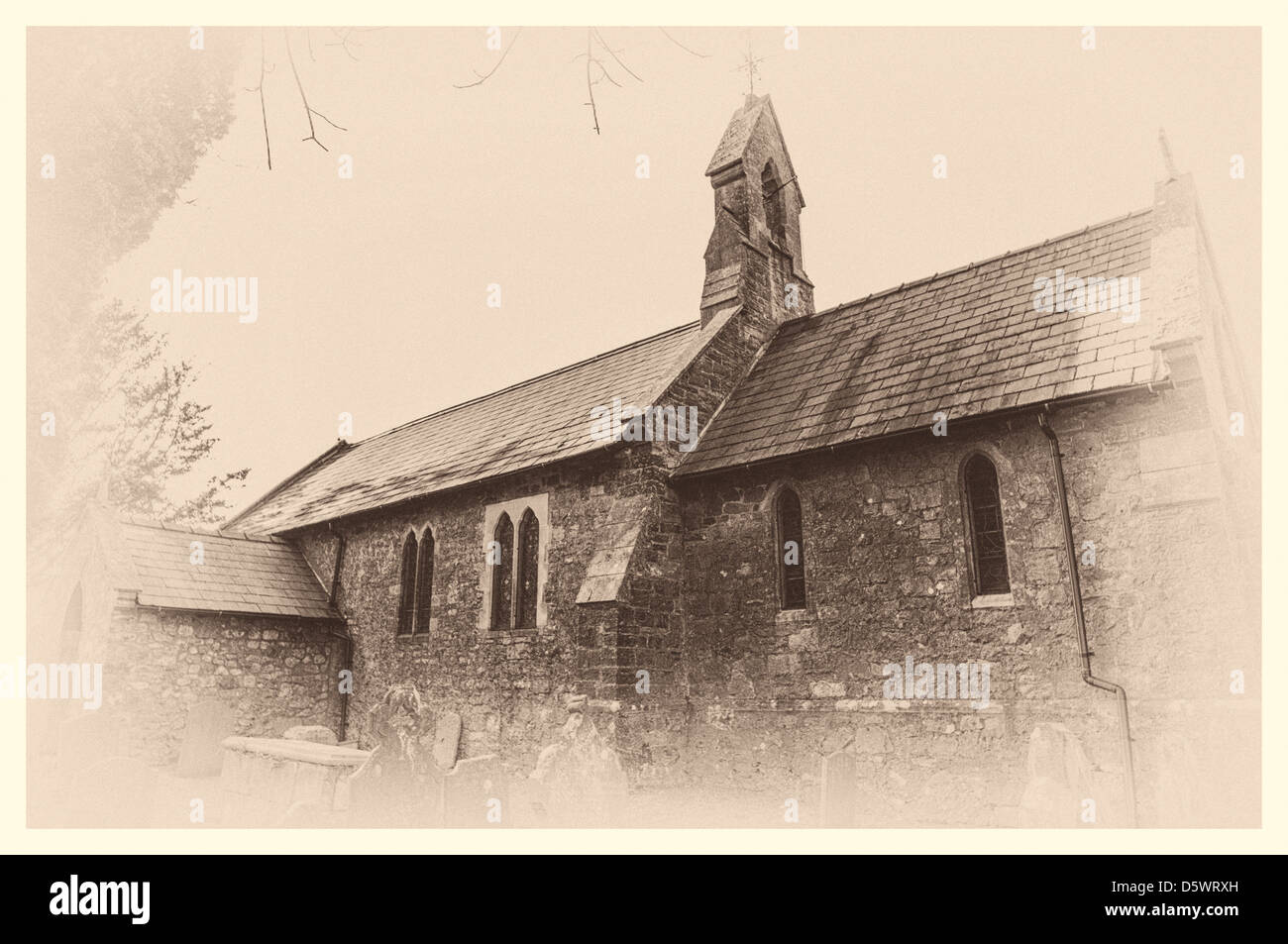St John the Baptist Church in Penmaen, located on the Gower Peninsula ...