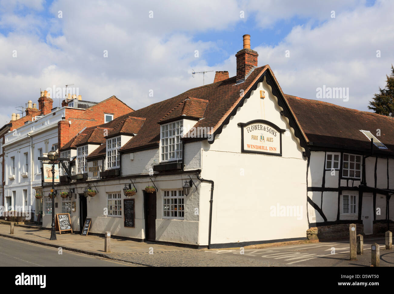 The Windmill Inn is a traditional 16th century black and white timbered ...