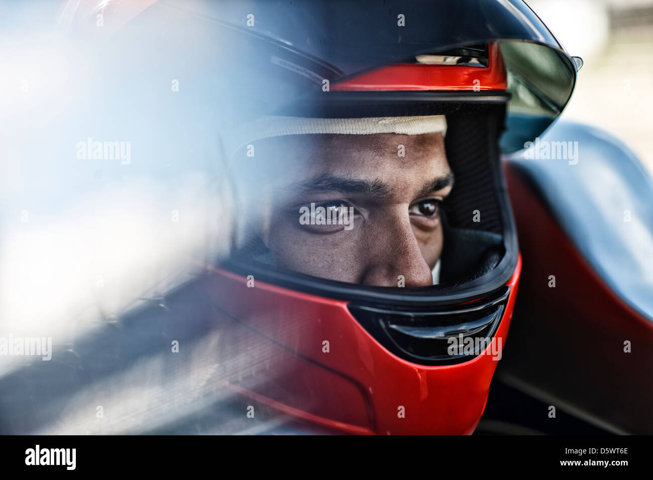 Car racer helmet hi-res stock photography and images - Alamy