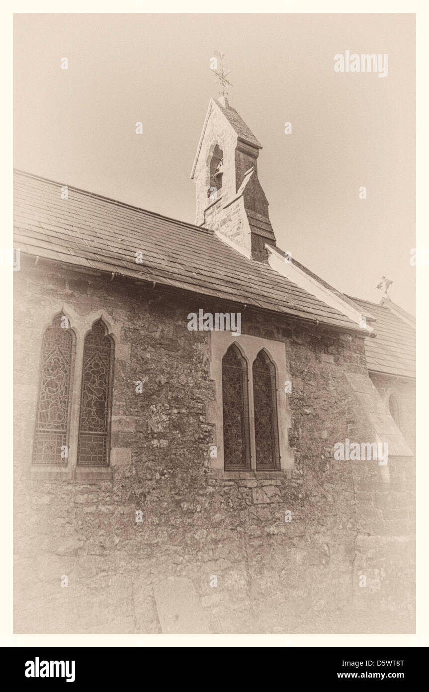 St John the Baptist Church in Penmaen, located on the Gower Peninsula ...