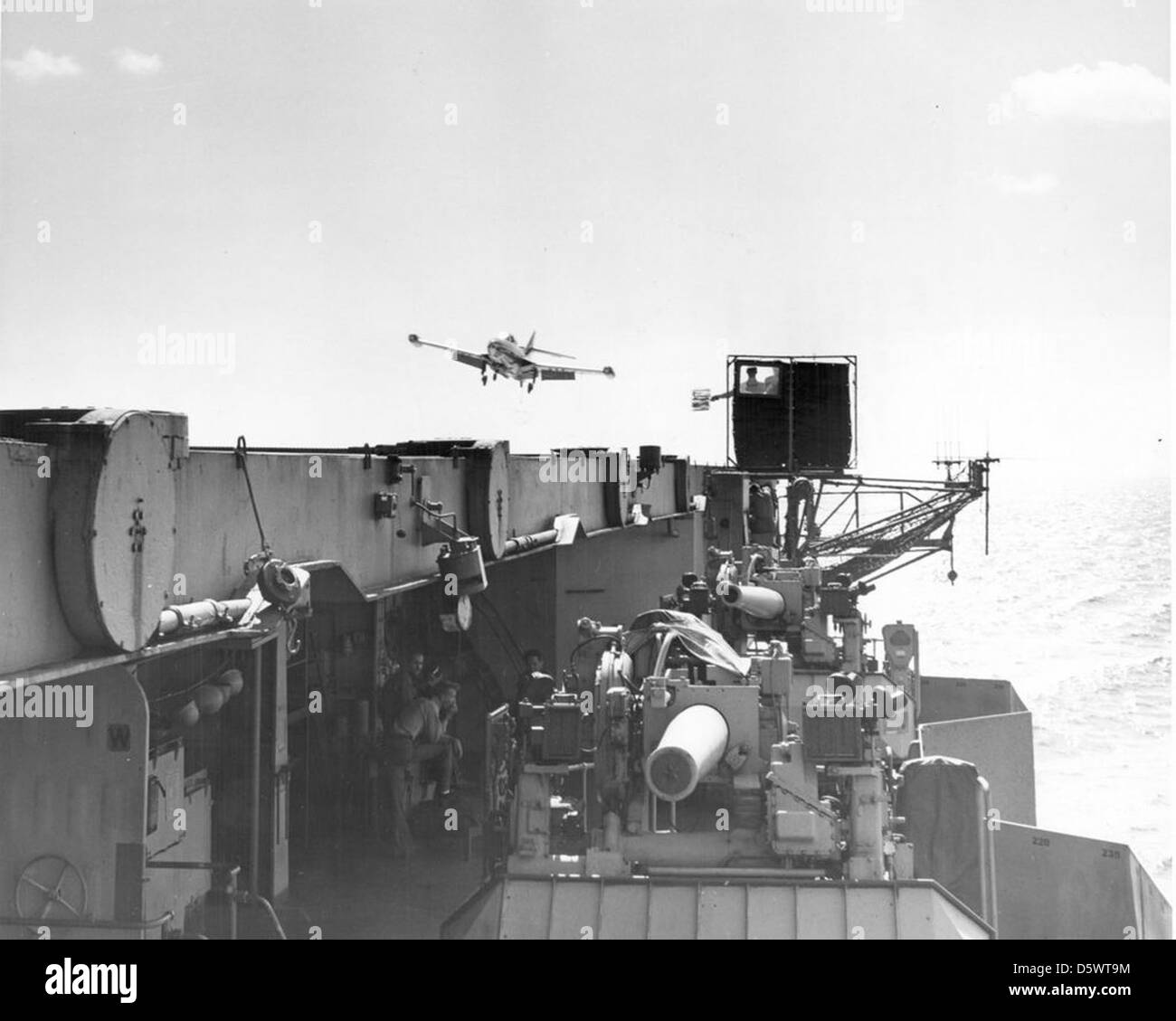The Grumman F9F Panther, a carrier-capable jet fighter, is shown ...