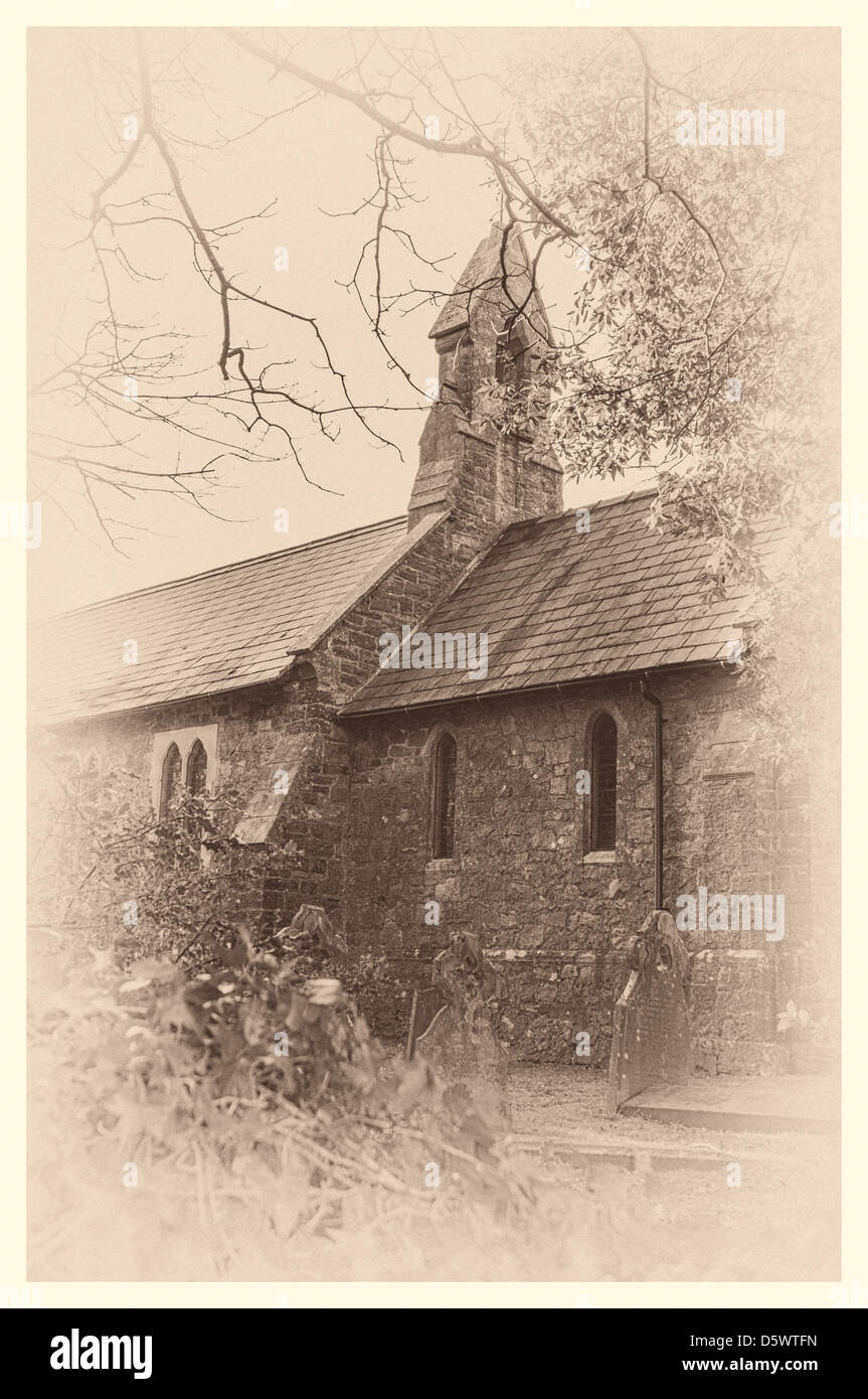 St John the Baptist Church in Penmaen, located on the Gower Peninsula ...