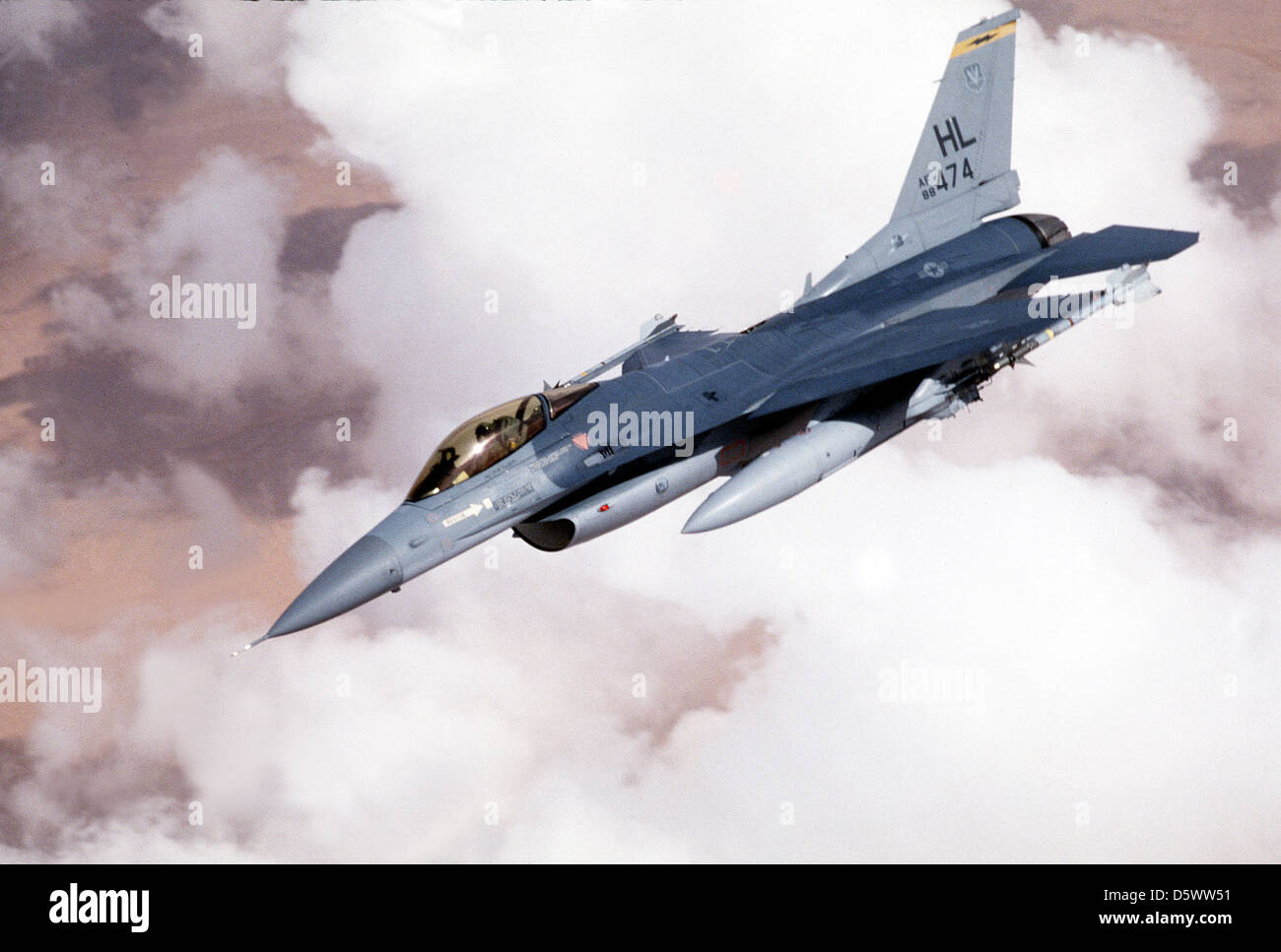 General Dynamics F-16C "Fighting Falcon" of the 388th TFW Stock Photo ...