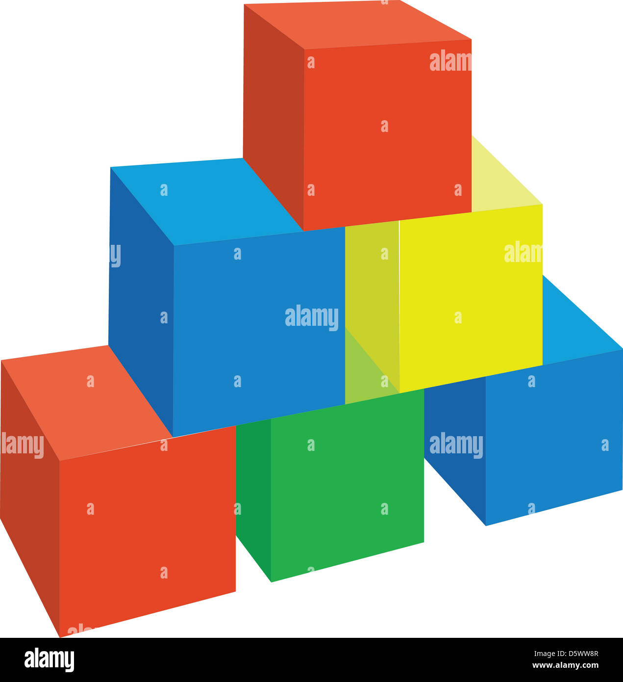 cubes color 1 Stock Photo - Alamy
