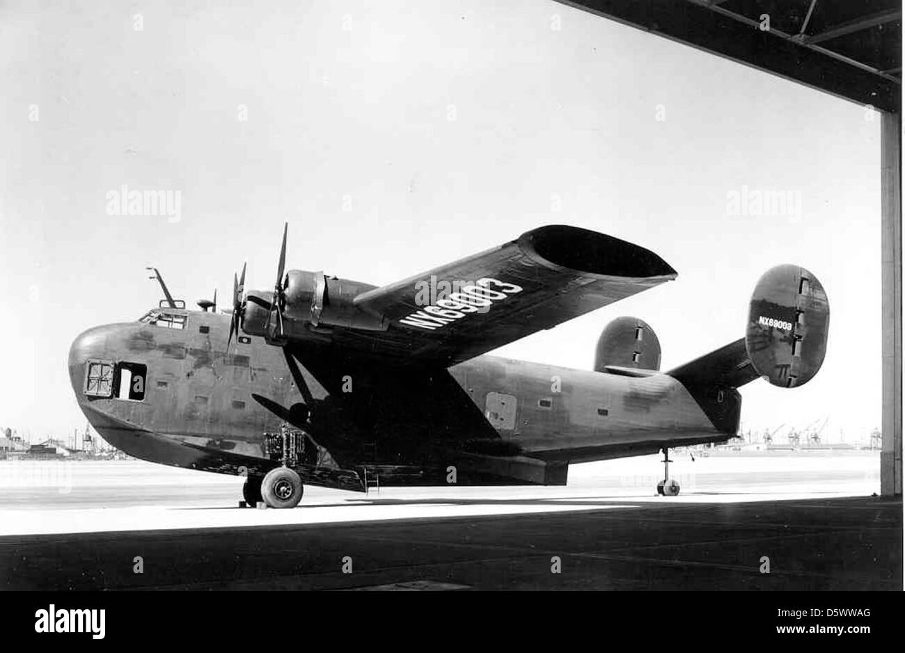 This image depicts a side view of the Consolidated PB2Y-5R 'Coronado ...