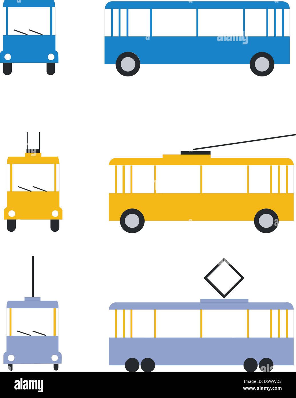 transport set color 01 Stock Photo - Alamy