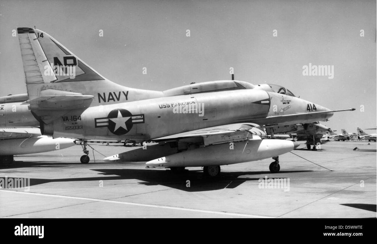 The Douglas A-4E Skyhawk is a carrier-based attack aircraft, known for ...
