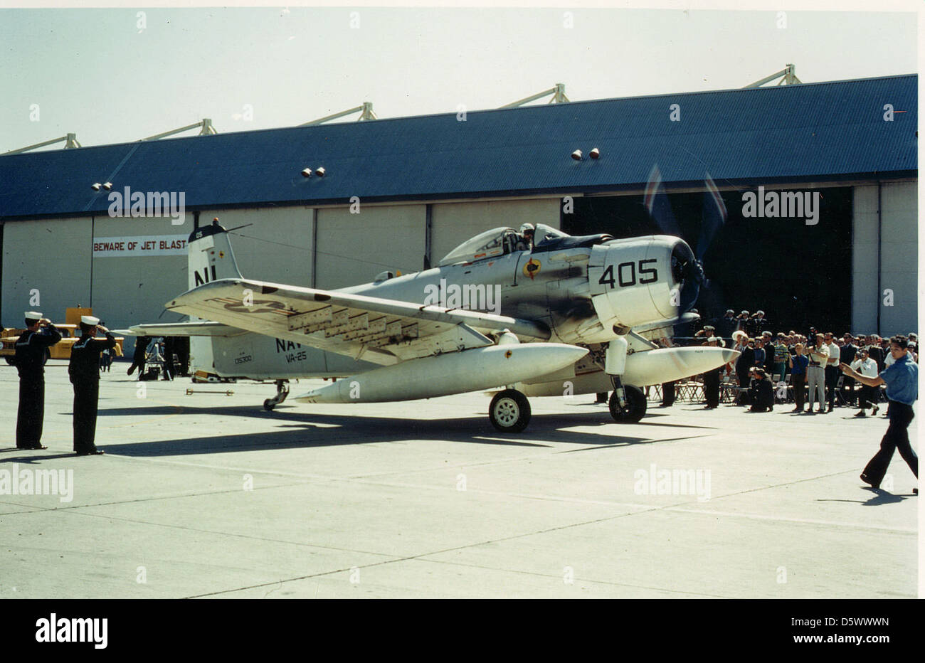 The Douglas A-1H Skyraider, also known as the AD-6, was a carrier-based ...